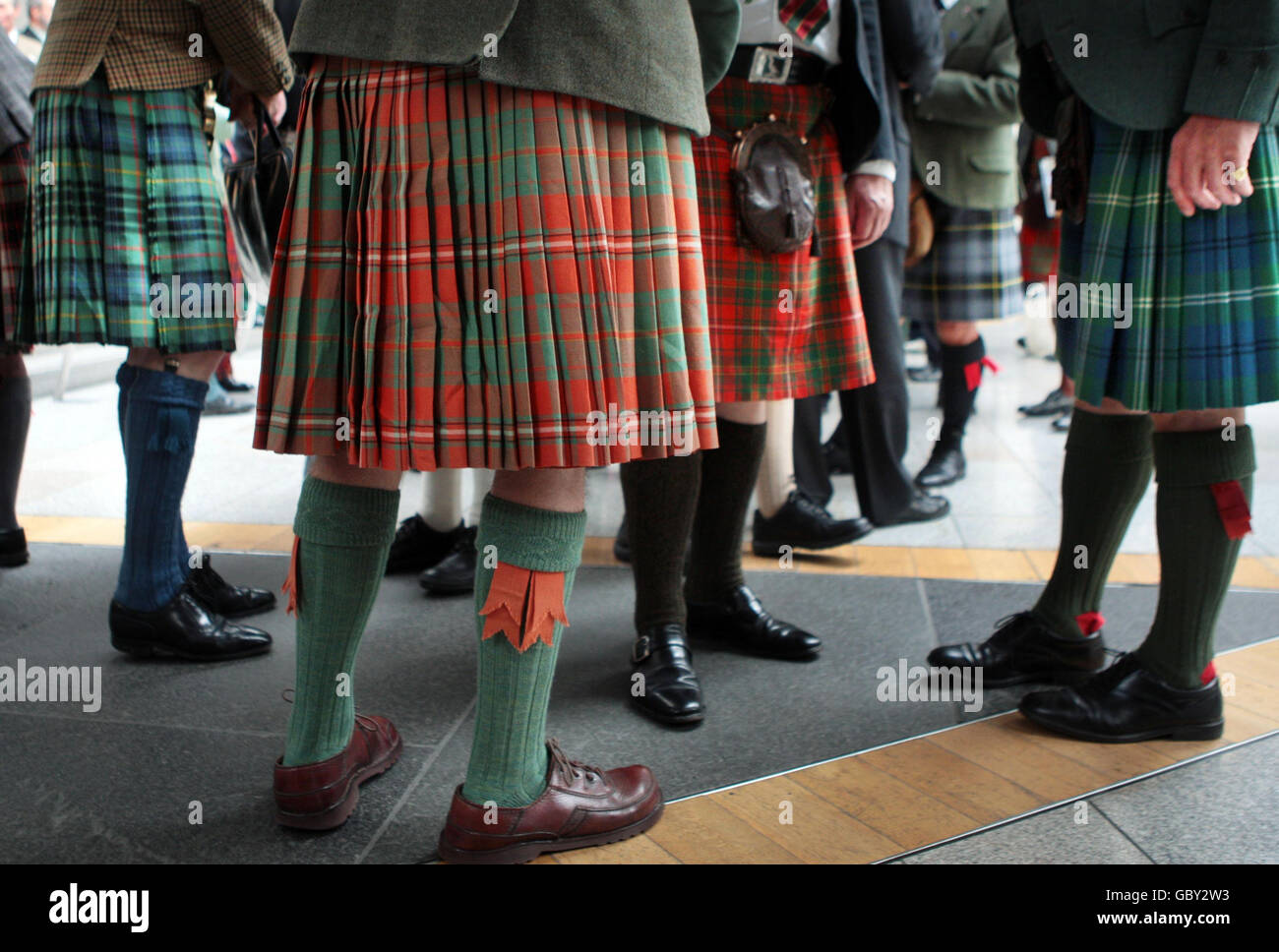 Clan members in Edinburgh at the Clan Convention. One hundred of ...