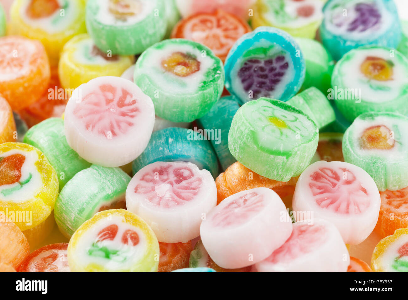 Colorful candies closeup macro texture Stock Photo - Alamy