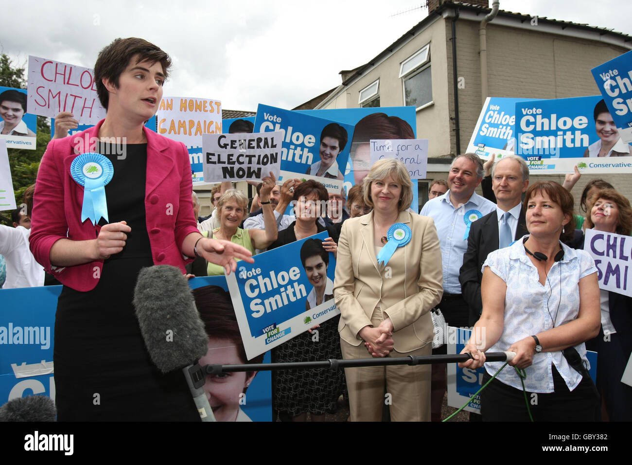 Conservative Parliamentary Candidate Chloe Smith after her win in the ...