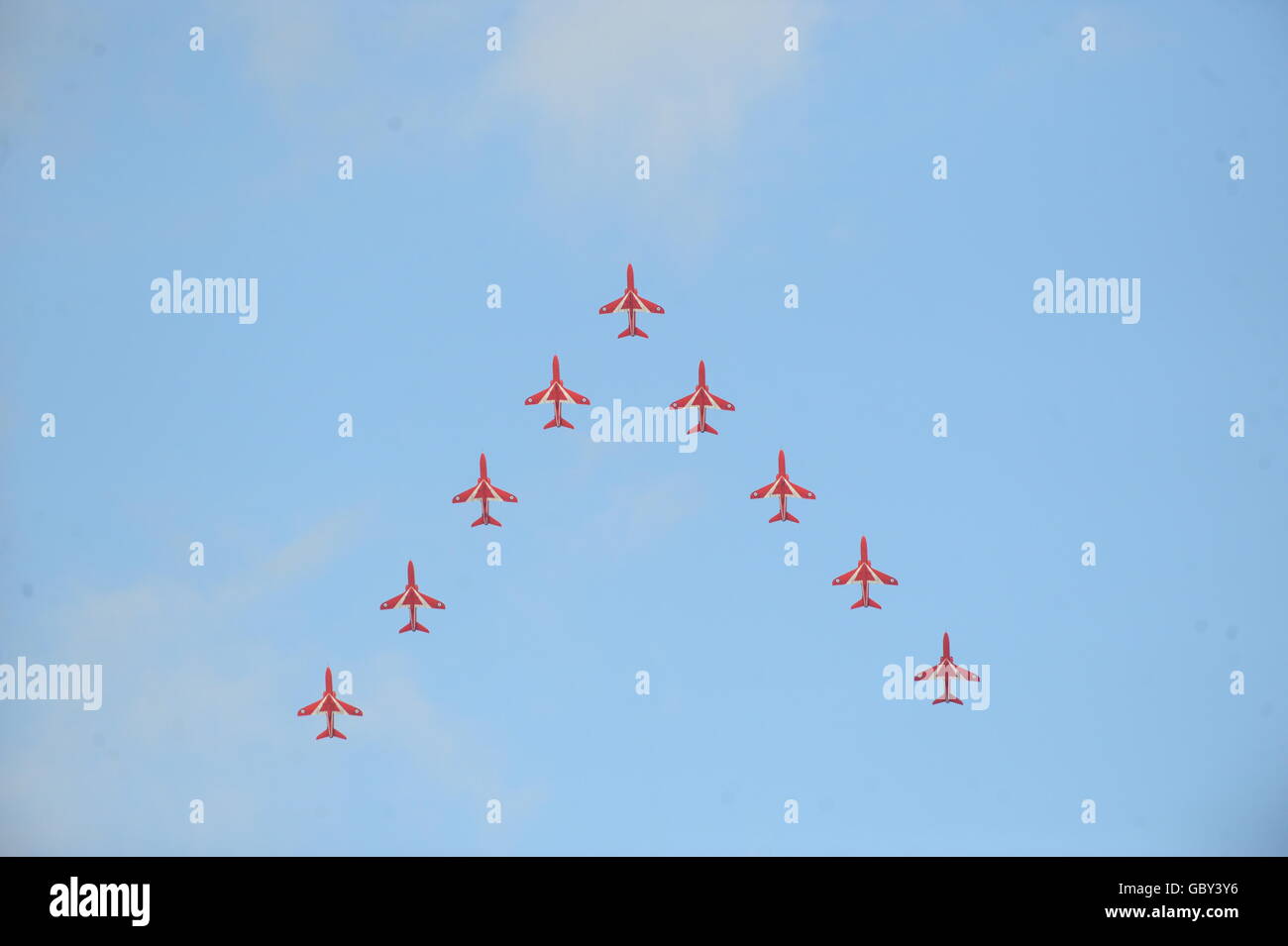 The Red Arrows, the Royal Air Force Acrobatic Team, bases at RAF ...