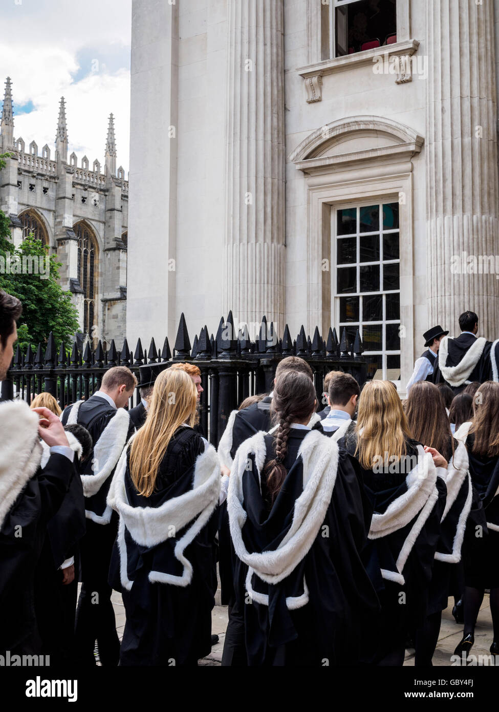 Graduates from Robinson College, University of Cambridge, entering the ...