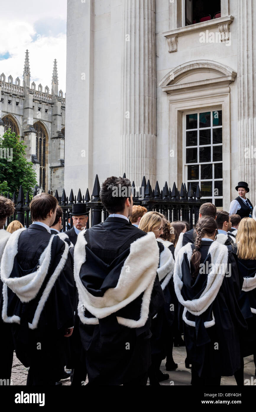 Graduates from Robinson College, University of Cambridge, entering the ...