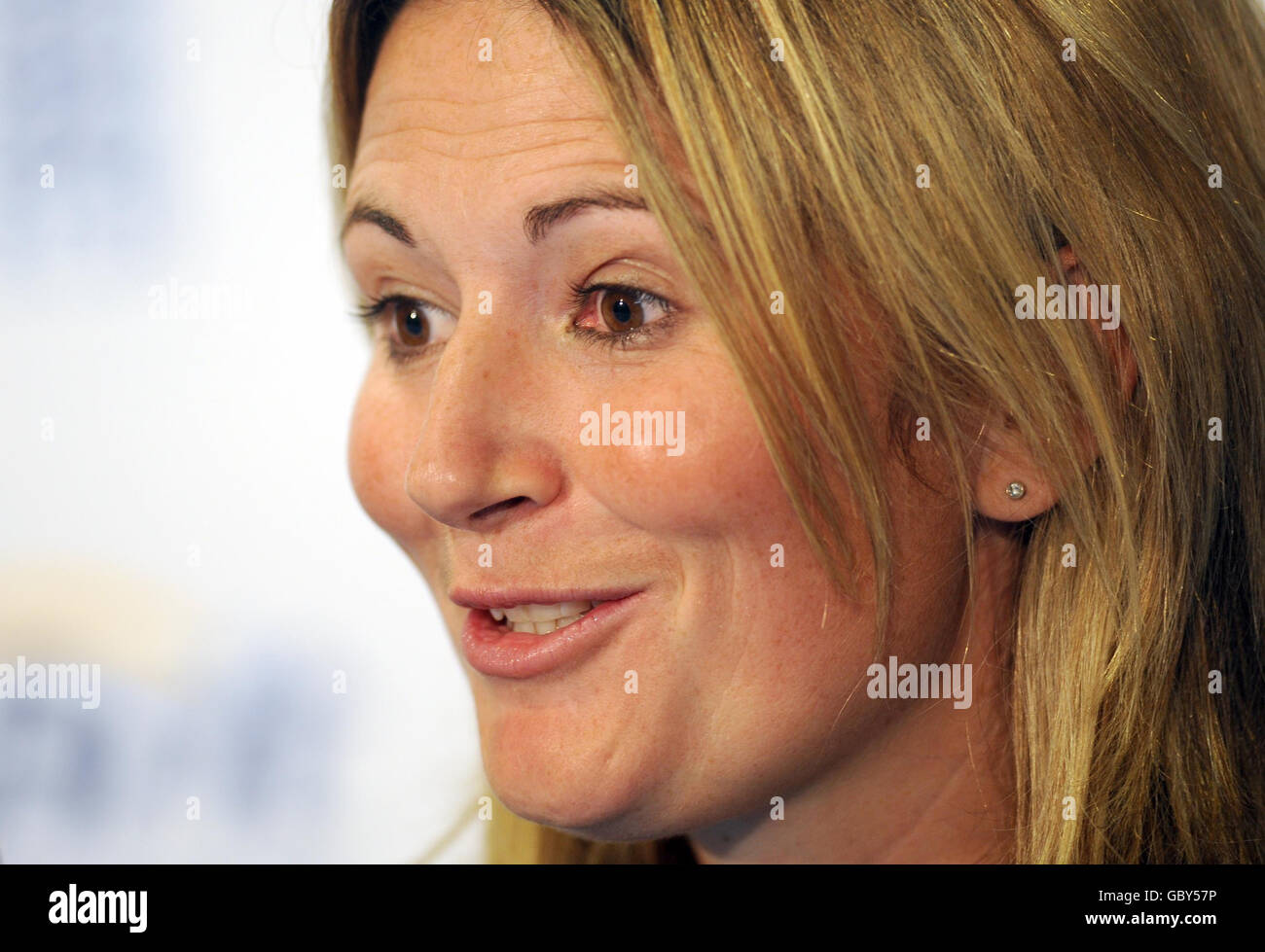 England Women's captain Charlotte Edwards speaks to the media as the ...