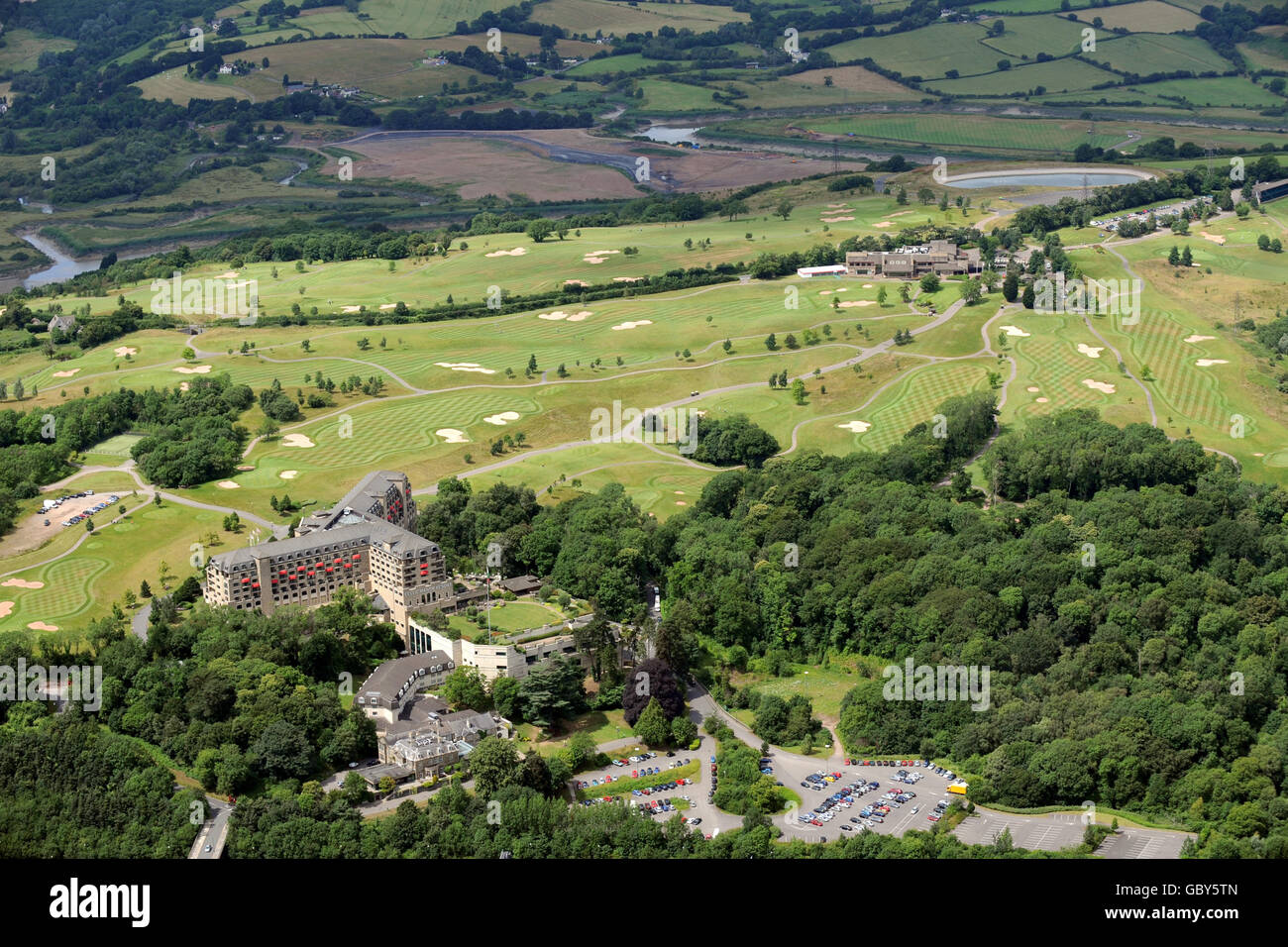 Golf - The Celtic Manor Resort - Aerial Views Stock Photo - Alamy