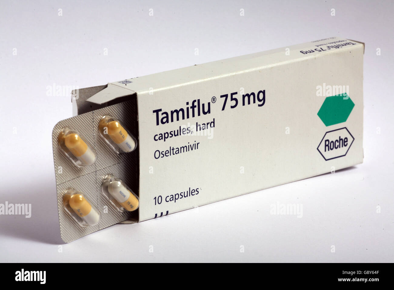 Generic pictures of Tamiflu capsules and packaging Stock Photo - Alamy