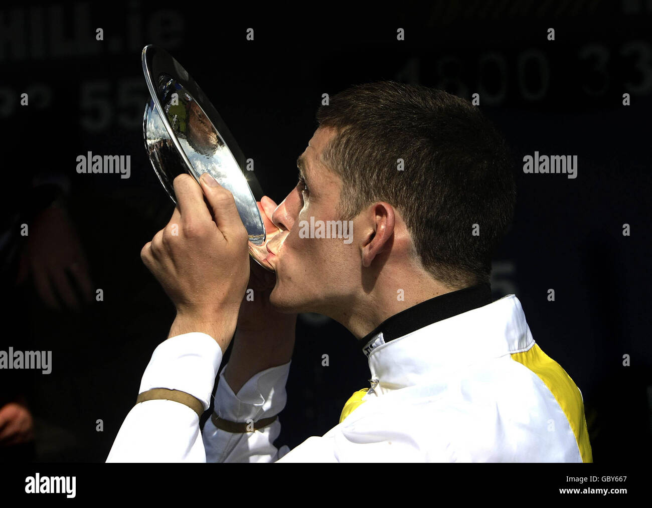 Andrew McNamara jockey of Ballyholland after winning the William Hill ...