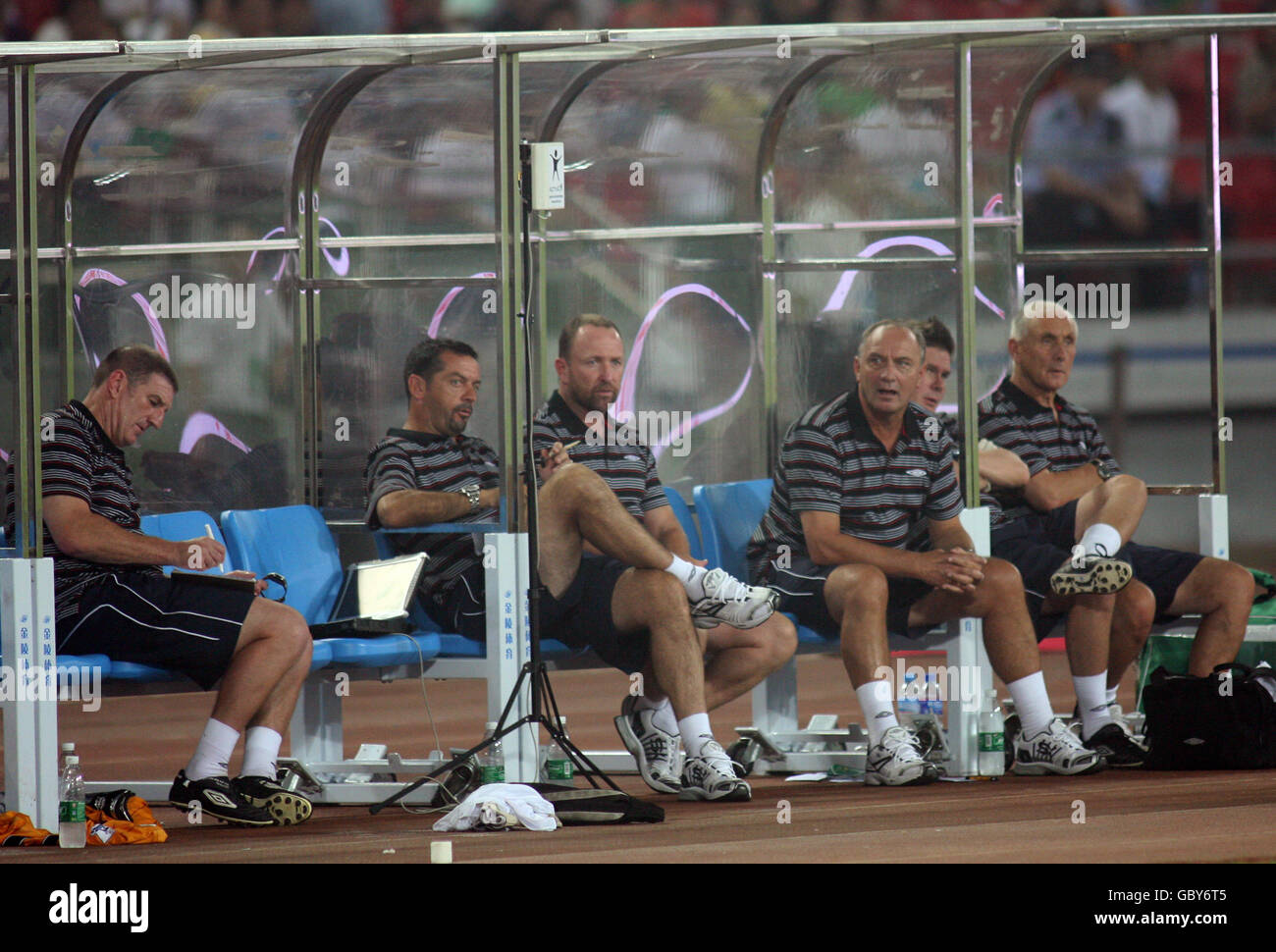 Hull city manager phil brown left and assistant brian horton hi-res ...