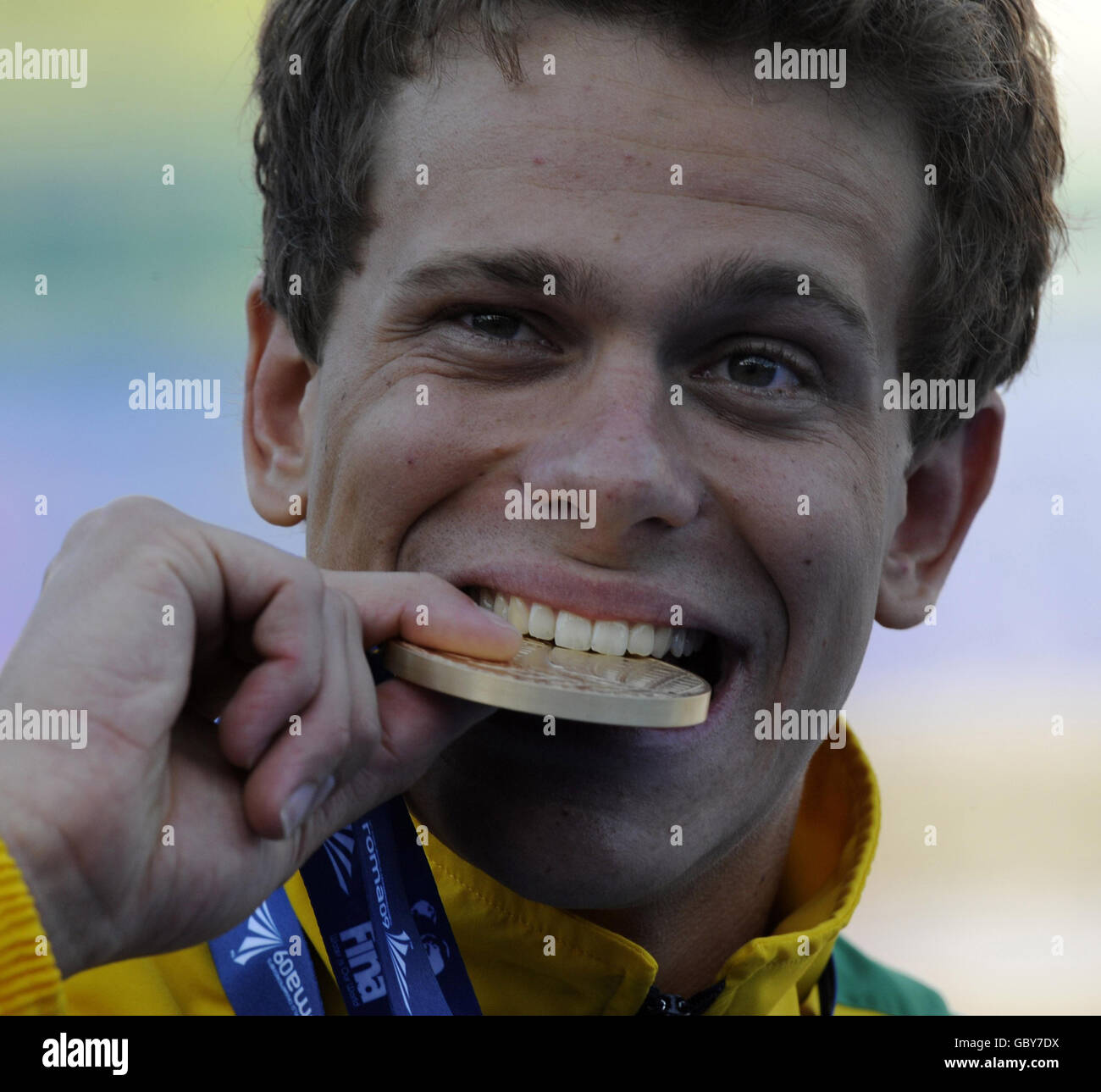 Brazil's Cesar Cielo Filho after winning the gold medal in the Men's ...