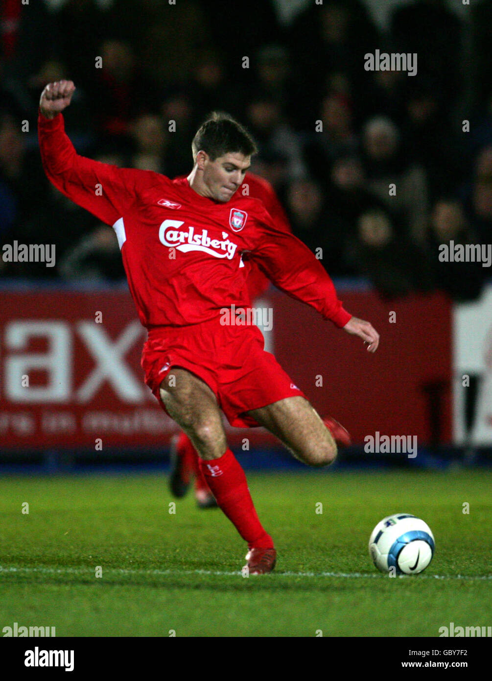 Steven Gerrard of Liverpool during his comeback match Stock Photo - Alamy