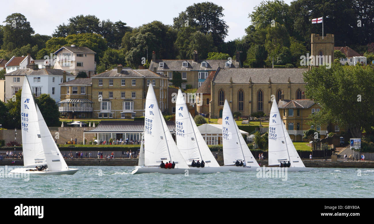 Sailing - Cowes Week - Day Two - Isle of Wight Stock Photo - Alamy