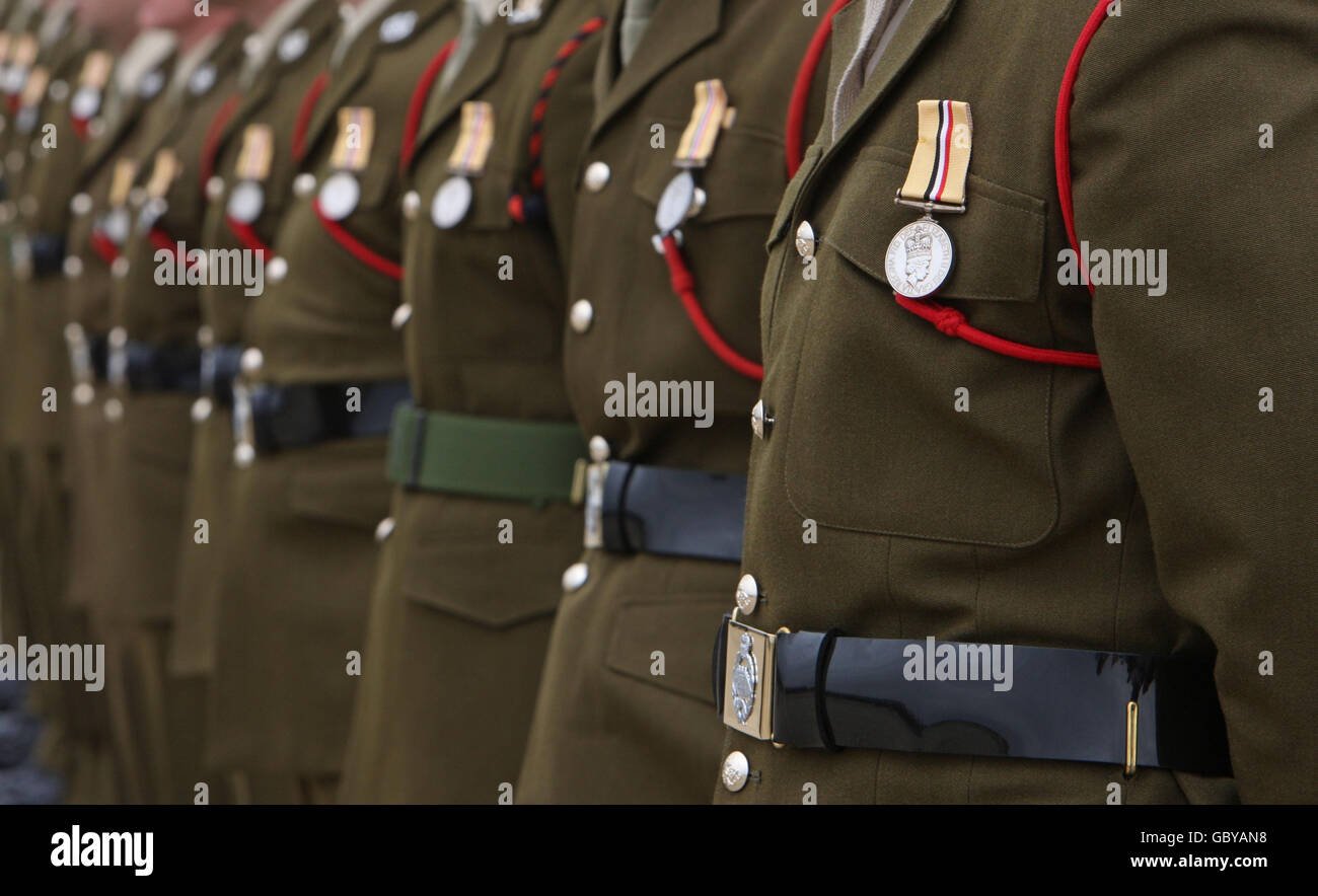 Soldiers from 1 Royal Tank Regiment receive Operational Medals for ...