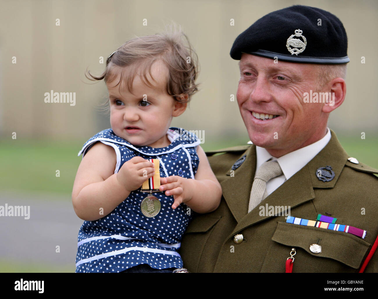 1 Royal Tank regiment campaign medal ceremony Stock Photo - Alamy