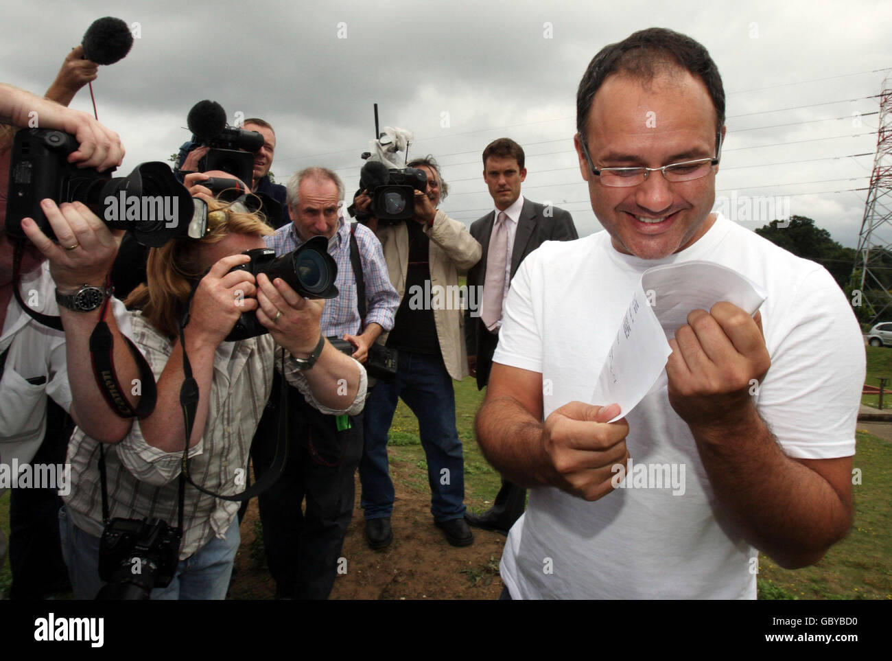 Michael Biggs, the son of Great Train Robber Ronnie Biggs, holds his ...