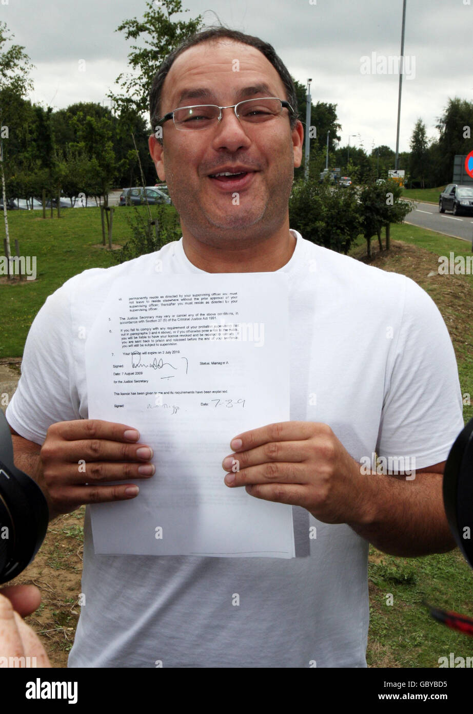 Michael Biggs, the son of Great Train Robber Ronnie Biggs, holds his ...