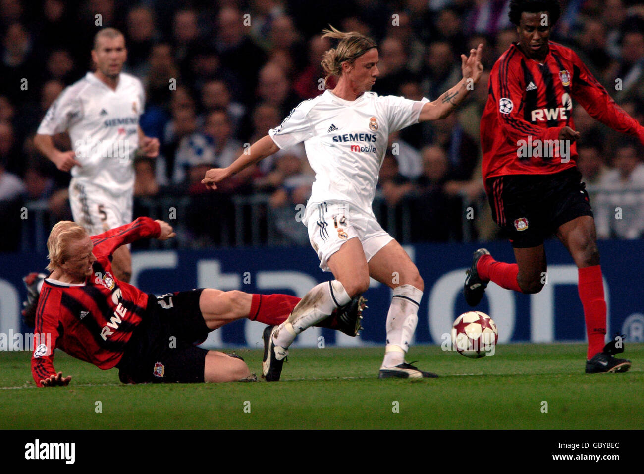 Real madrid v bayer leverkusen carsten ramelow hi-res stock photography ...