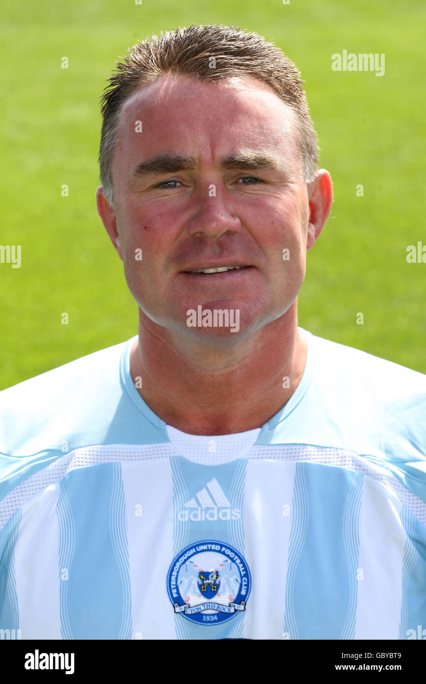 Peterborough united goalkeeping coach andy dibble hi-res stock ...