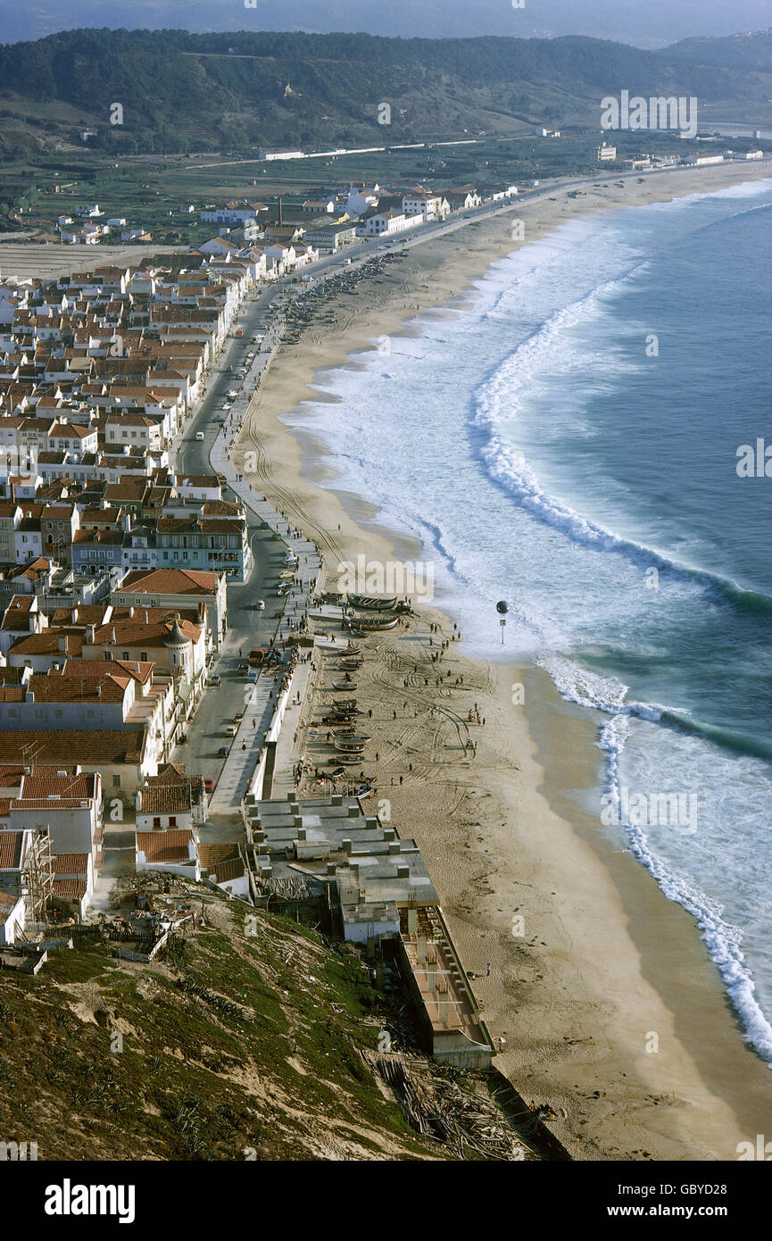 geography / travel, Portugal, Nazare, city view at the fisher village ...