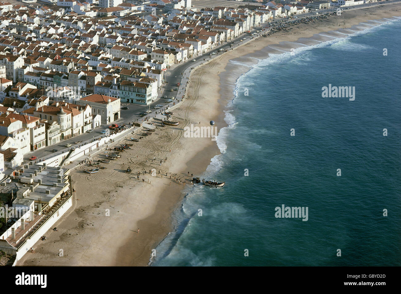 geography / travel, Portugal, Nazare, city view at the fisher village ...