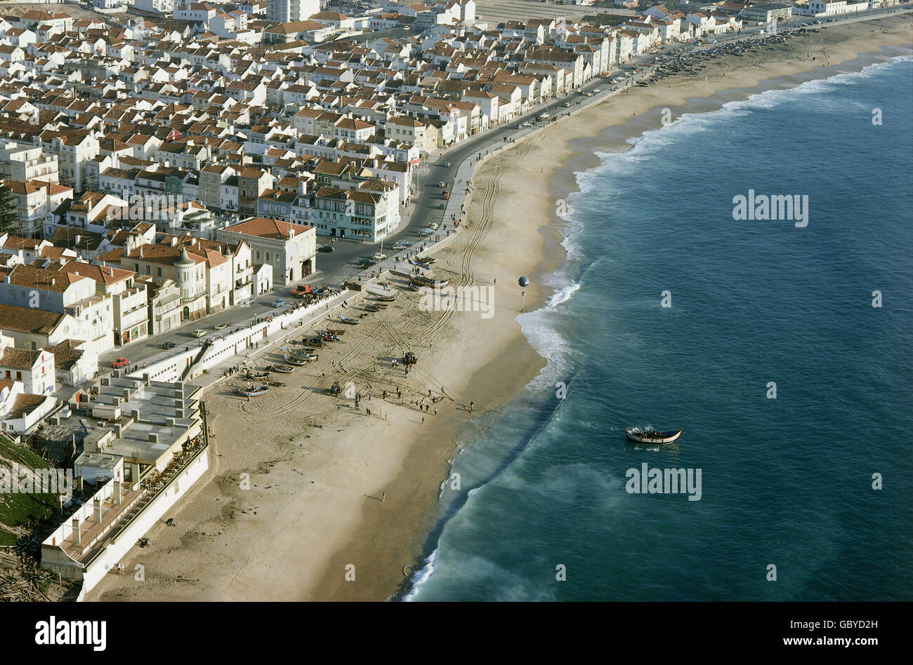 geography / travel, Portugal, Nazare, city view at the fisher village ...