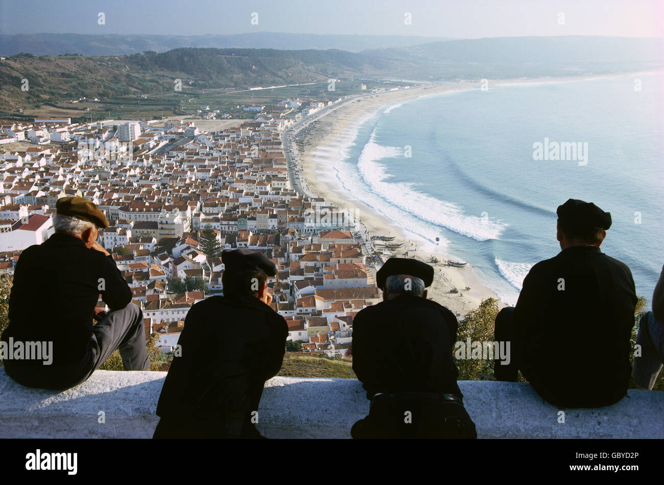 geography / travel, Portugal, Nazare, city view, four Portugueses from ...