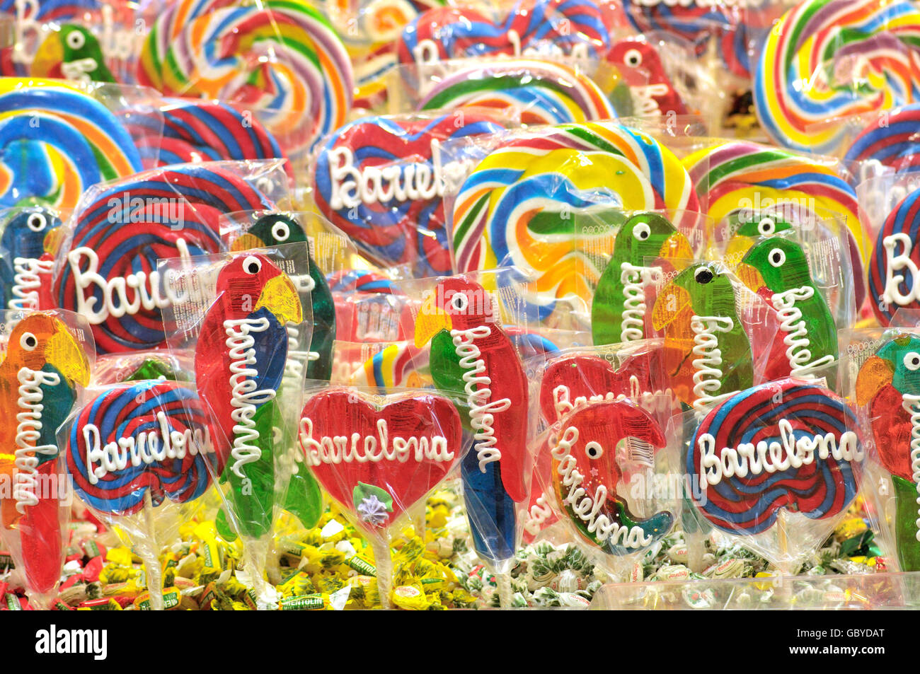 Candy souvenirs La Boqueria market Barcelona Catalonia Spain Stock ...