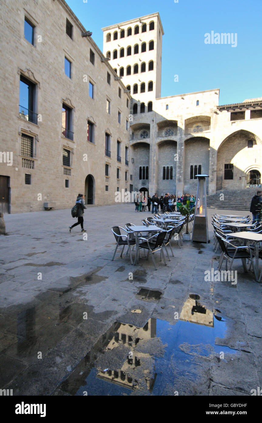 Plaça del Rei, ´King´s Square´, is a 14th century medieval public ...
