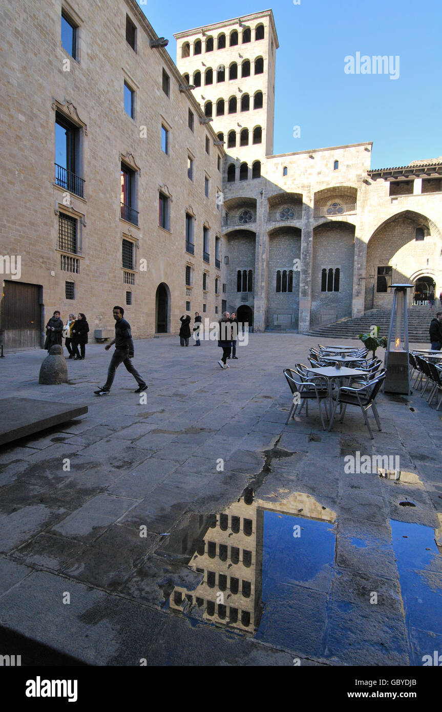 Plaça del Rei, ´King´s Square´, is a 14th century medieval public ...