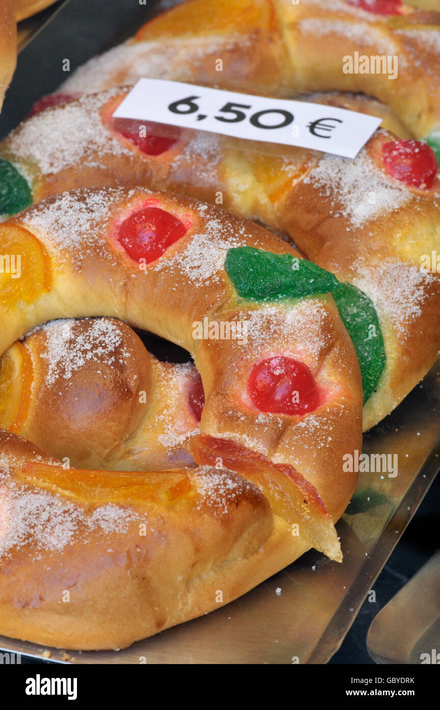 Tortell de reis. Barcelona, Catalonia, Spain Stock Photo - Alamy