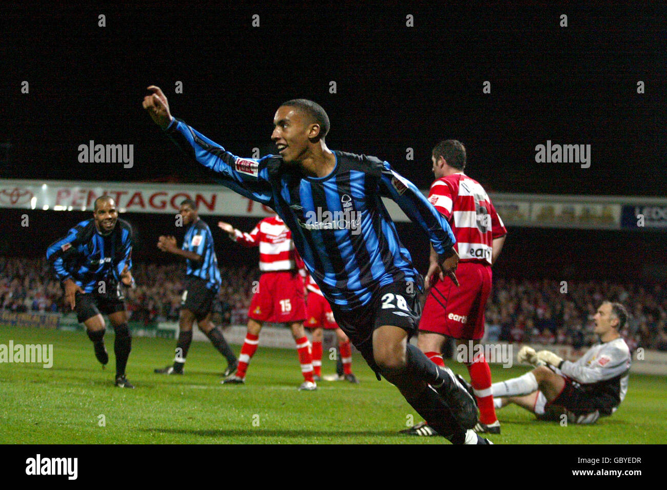 Nottingham Forest's James Perch celebrates scoring the second goal ...