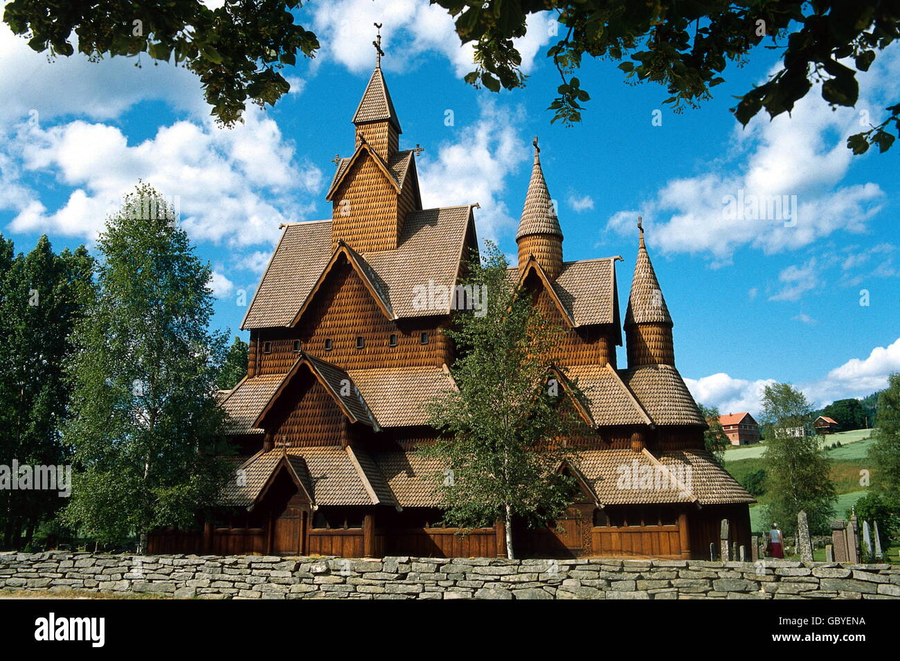 geography / travel, Norway, Heidal, stave church, before revonvation ...
