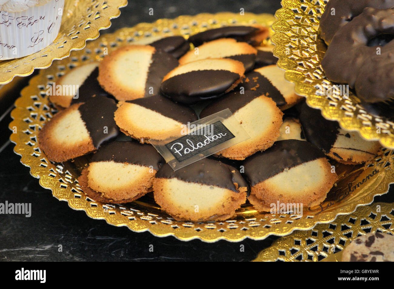 Tea biscuits for sale. Barcelona, Catalonia, Spain Stock Photo - Alamy