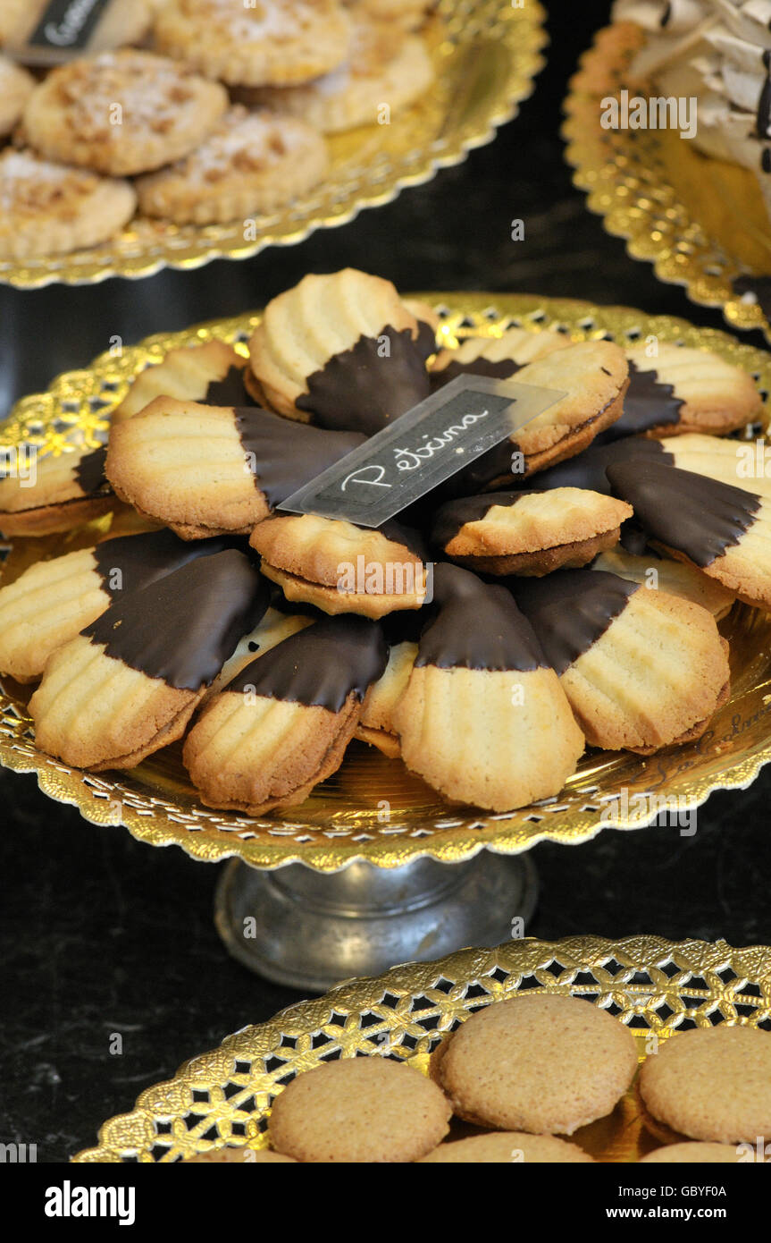 Tea biscuits for sale. Barcelona, Catalonia, Spain Stock Photo - Alamy
