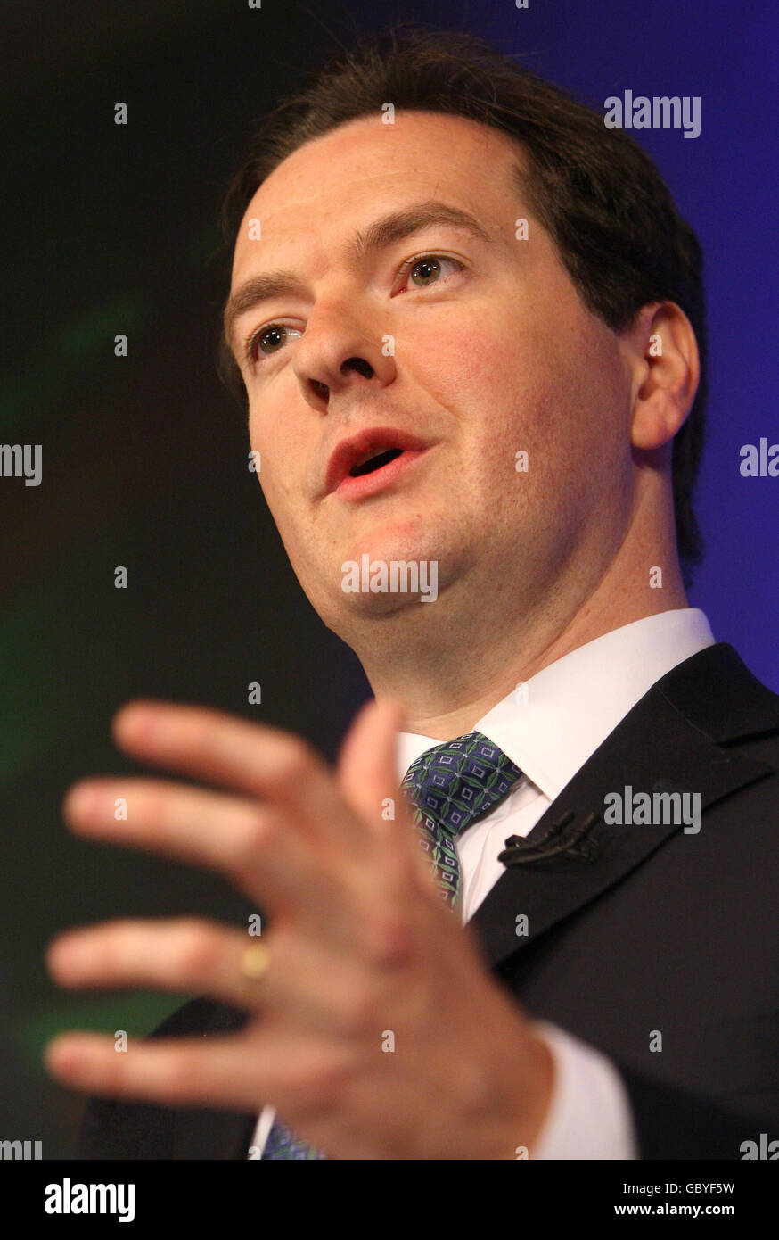 Osborne unveils plans for banking overhaul Stock Photo - Alamy