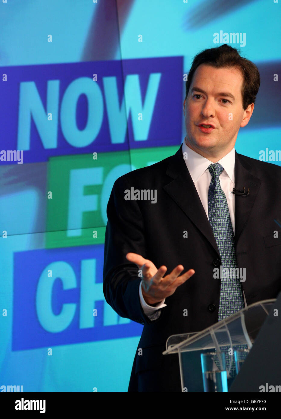 Osborne unveils plans for banking overhaul Stock Photo - Alamy