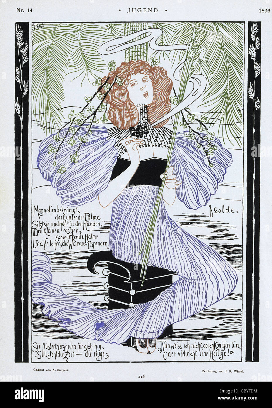 press / media, magazines, "Jugend", volume 1, number 14, title ...