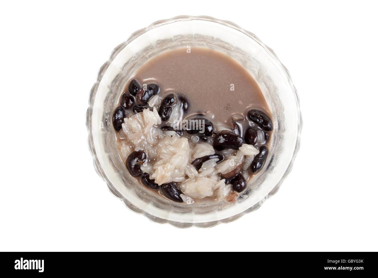 Sweet Sticky Rice and Black Beans in Coconut Milk. Thai dessert ...