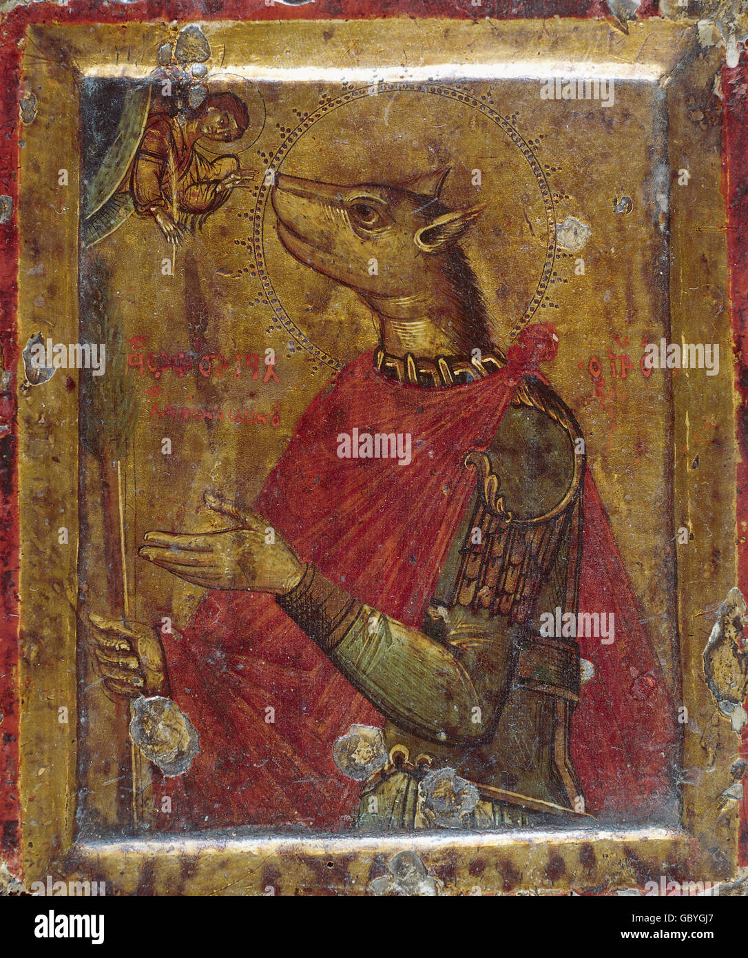 fine arts, religious art, person, Saint Christopher as Cynocephaly ...