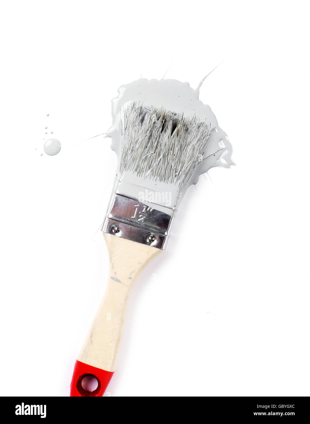 Grey paint brush Cut Out Stock Images & Pictures - Alamy