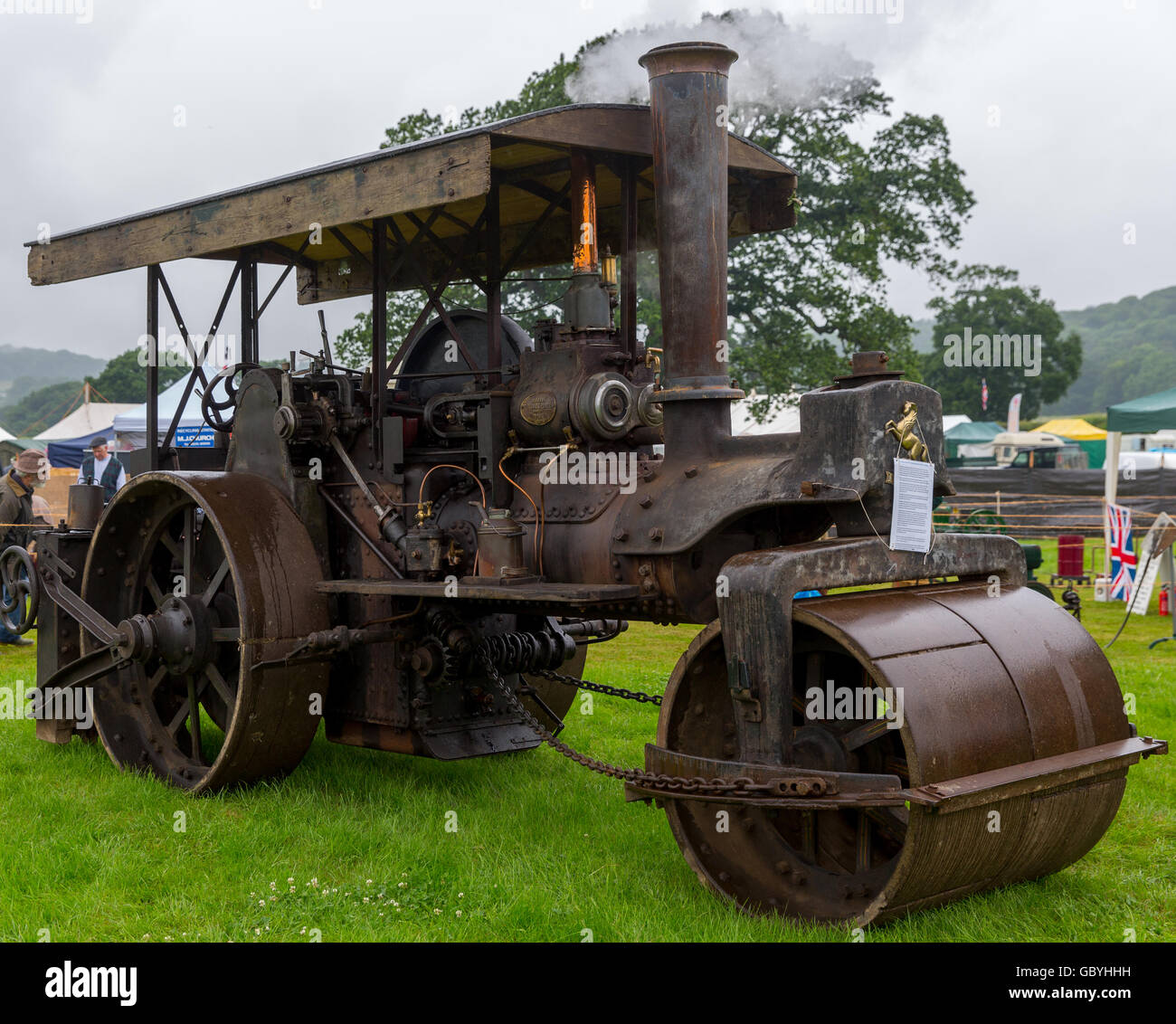 A working Steam Roller on display at the North Somerset Showground ...