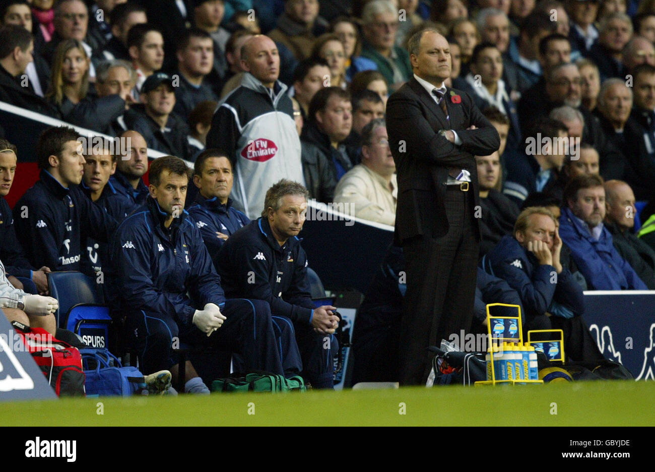 Tottenham hotspurs assistant manager martin jol hi-res stock ...