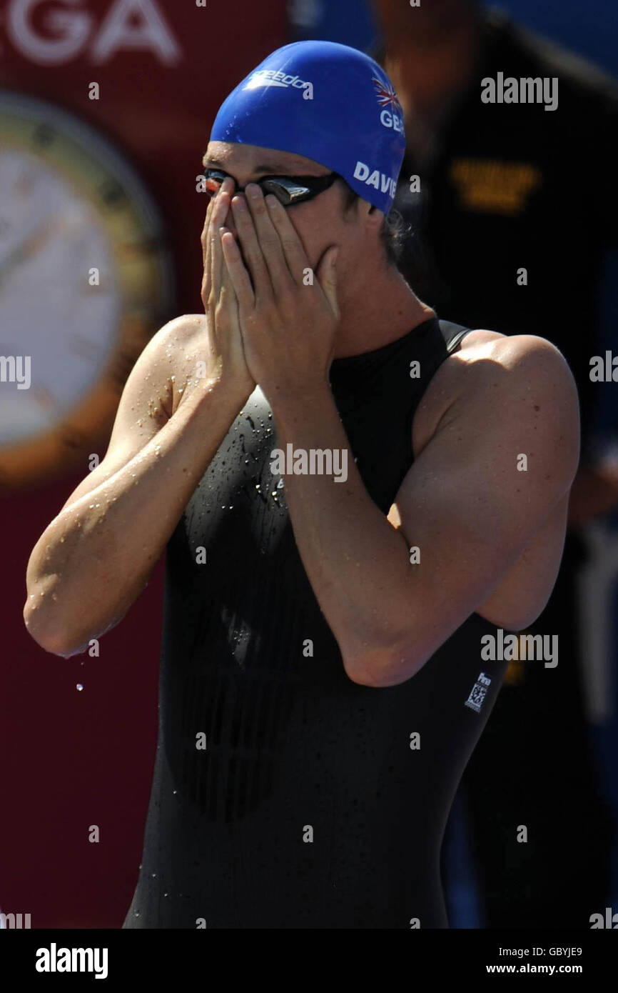 Great Britain's David Davies, before the start of the Men's 400m ...