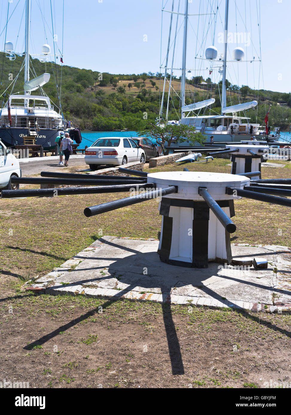 dh Nelsons Dockyard ANTIGUA CARIBBEAN Capstan marina yachts English ...