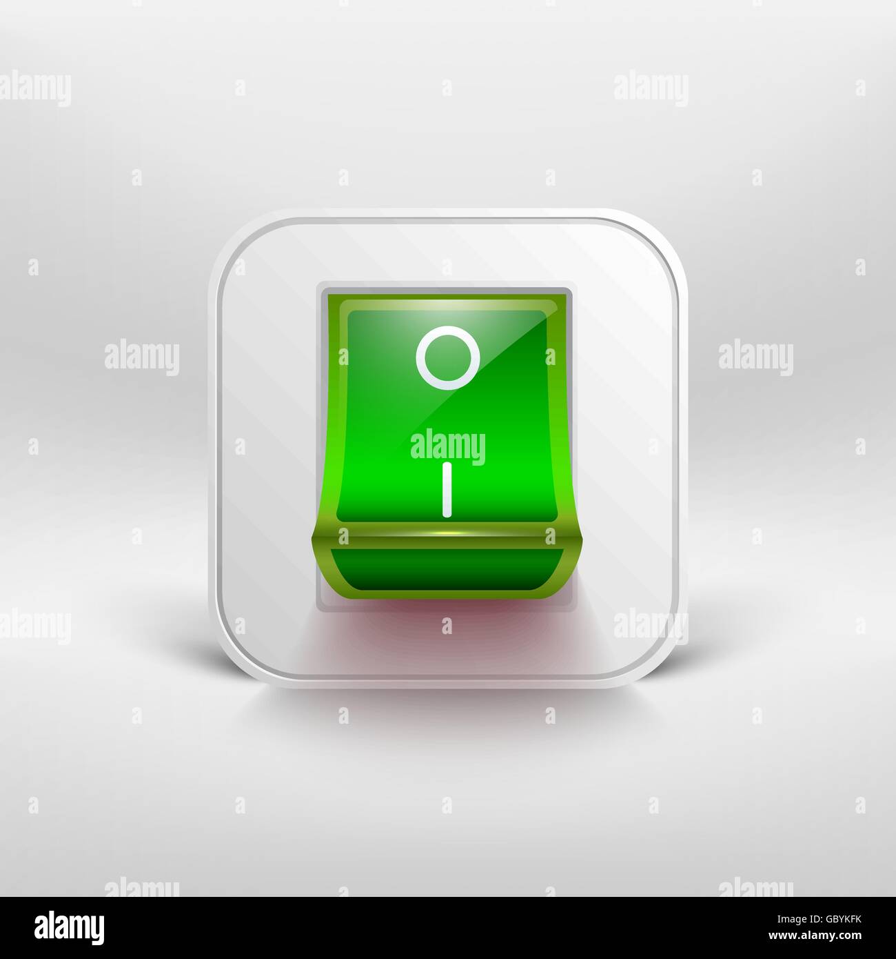 Green switch icon Stock Vector Image & Art - Alamy