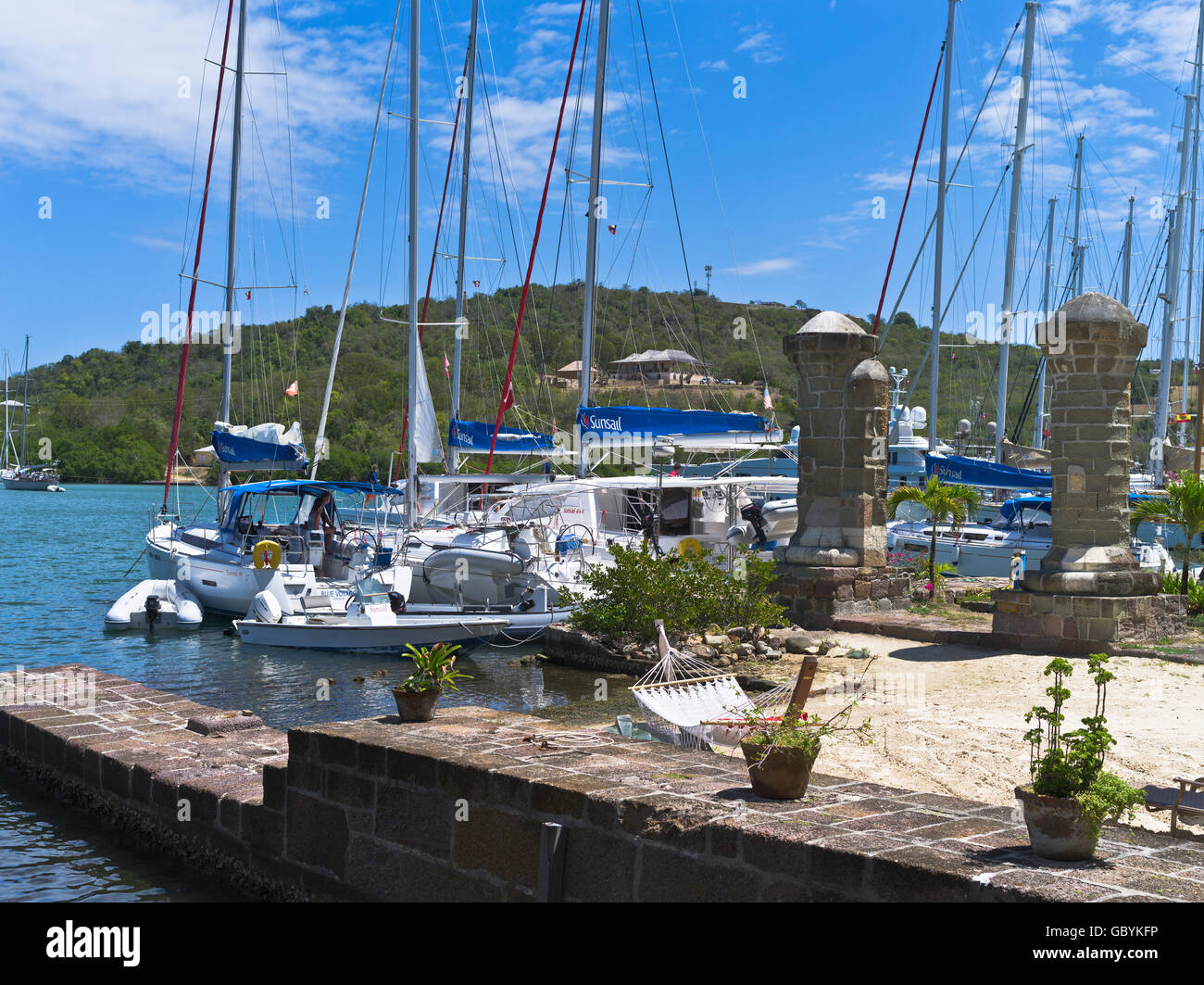 dh Nelsons Dockyard ANTIGUA CARIBBEAN English Harbour yachts historic ...