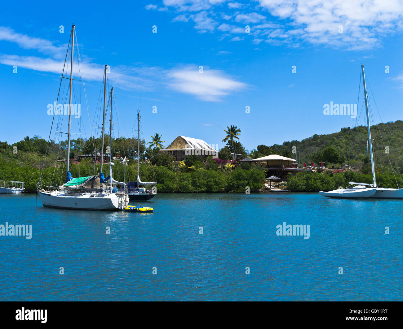 dh Nelsons Dockyard ANTIGUA CARIBBEAN English Harbour yachts anchorage ...