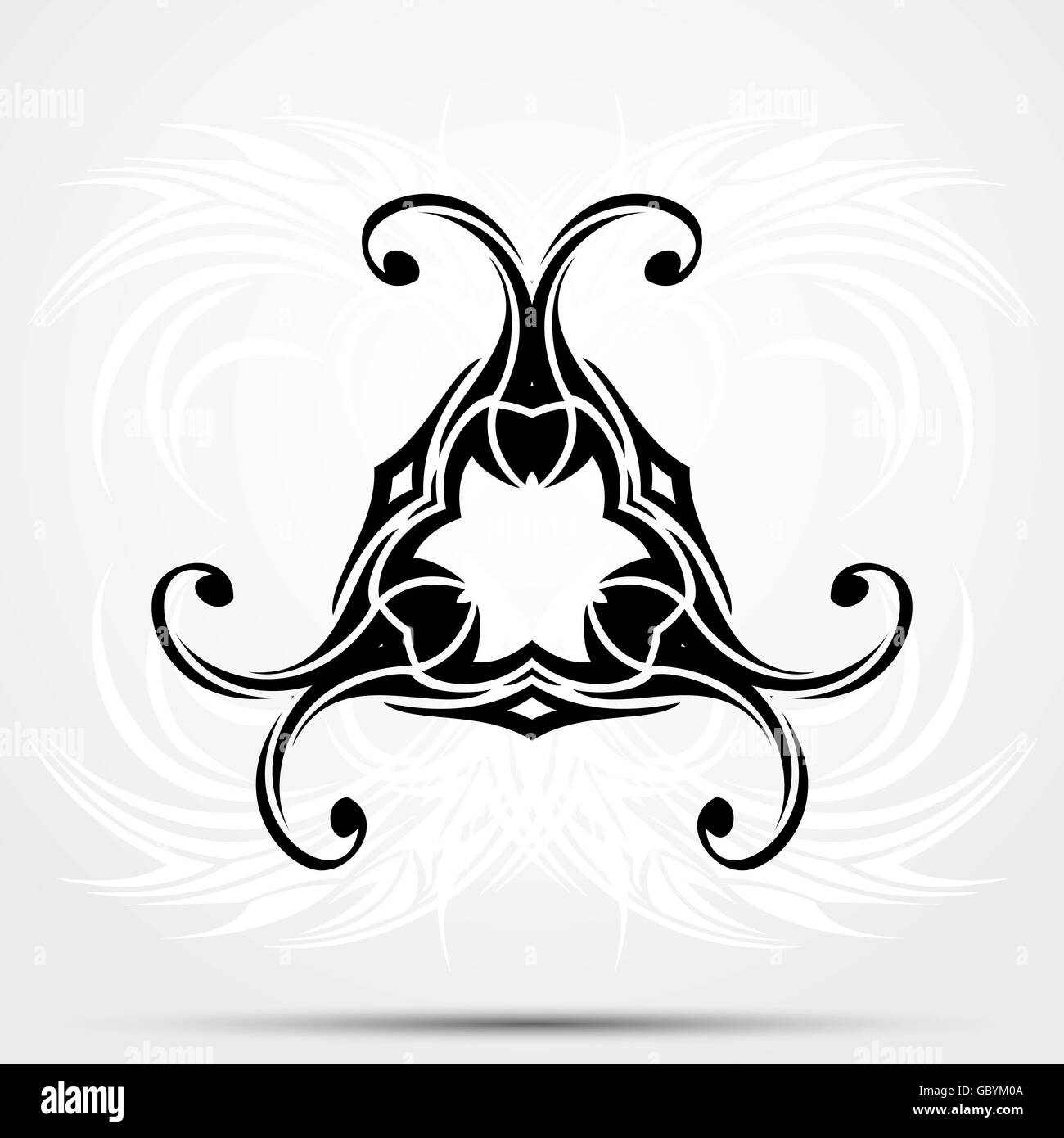 Sharp tribal tattoo Stock Vector Image & Art - Alamy