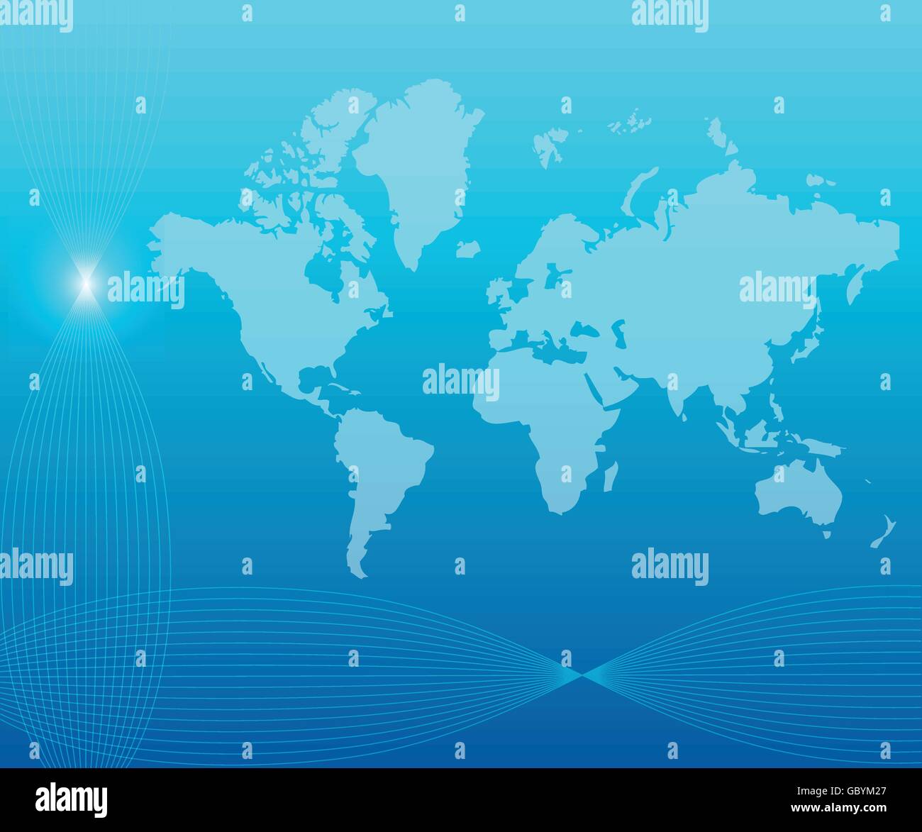 Blue world background Stock Vector Image & Art - Alamy