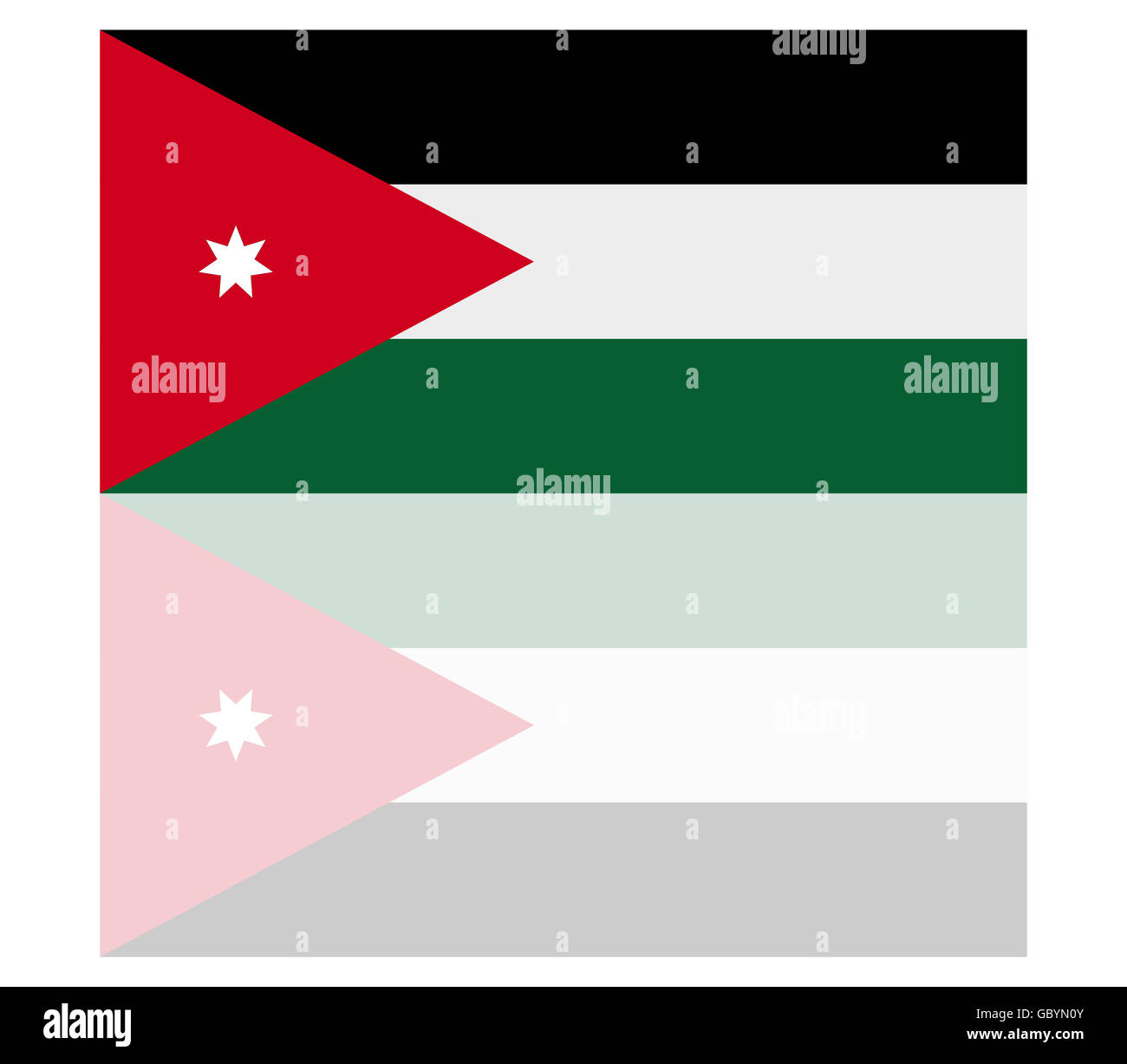 flag of jordan Stock Photo - Alamy