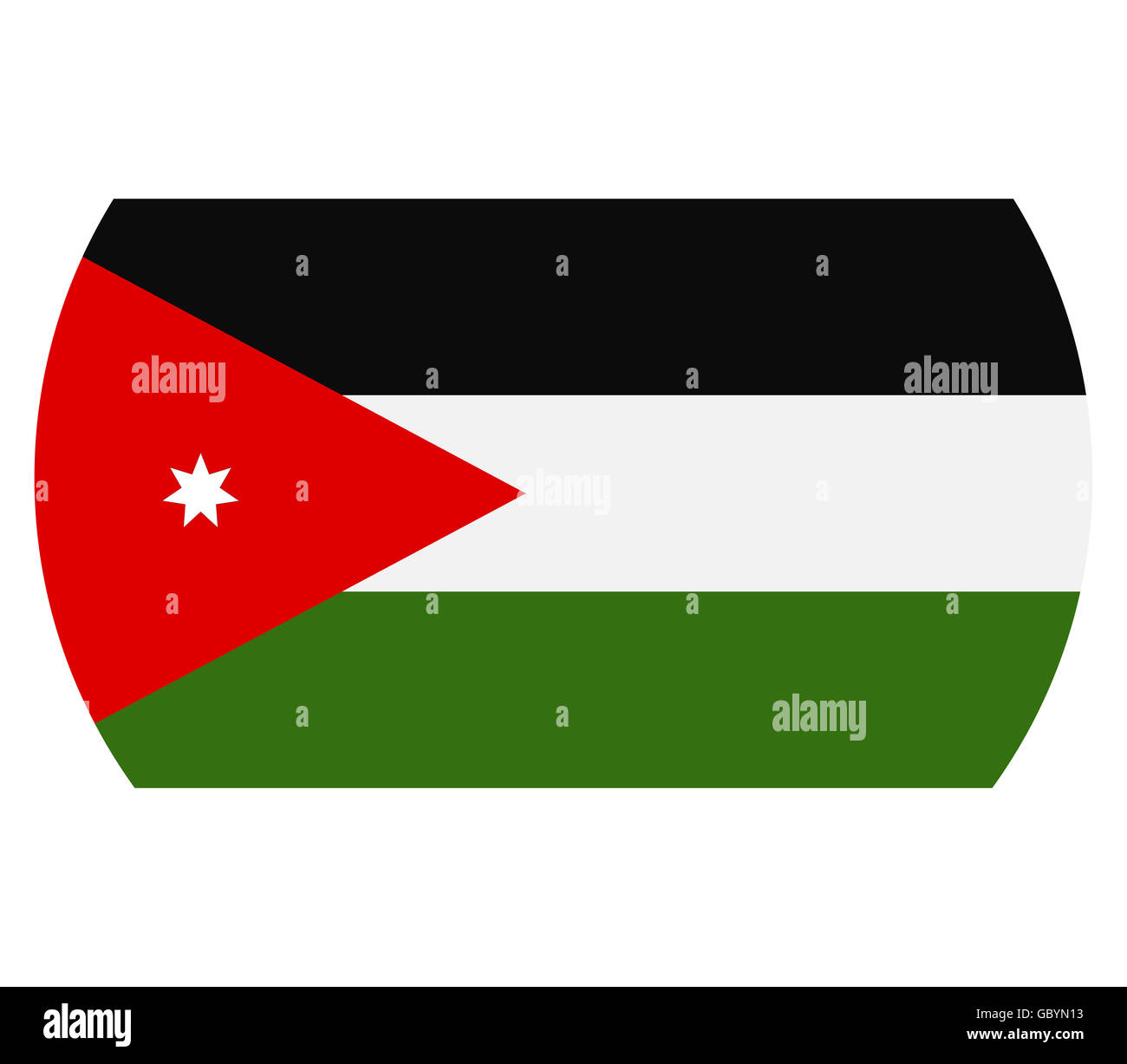 Flag hashemite kingdom jordan Cut Out Stock Images & Pictures - Alamy
