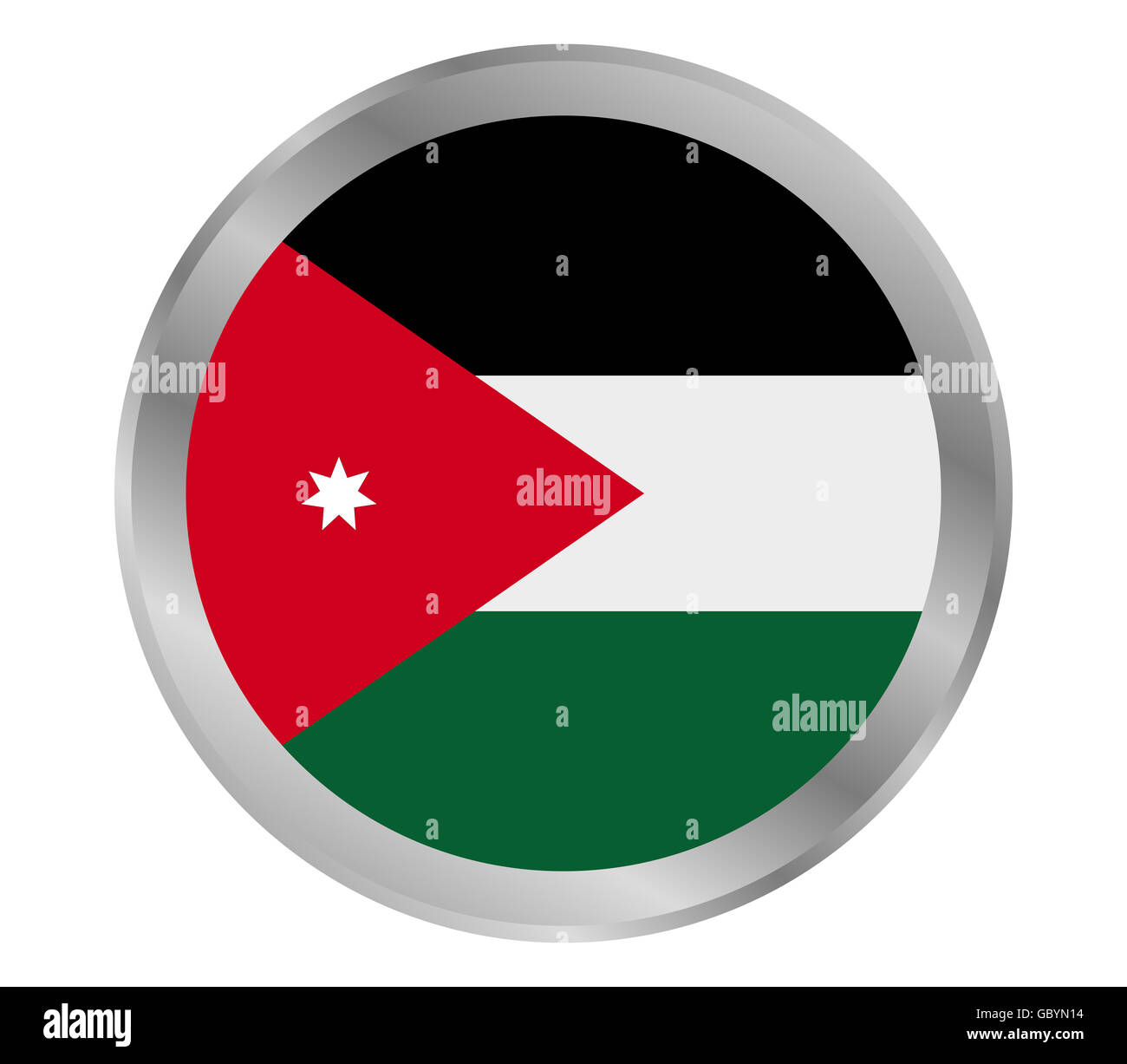 Flag hashemite kingdom jordan Cut Out Stock Images & Pictures - Alamy